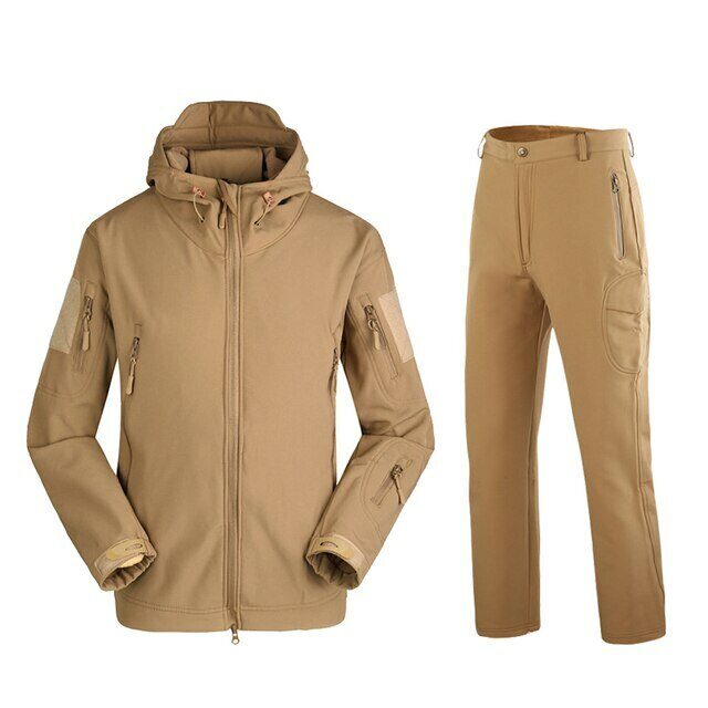 Тактический костюм на флисе песочный купить